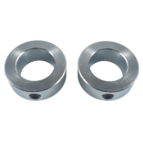 1" Bore Solid Steel Zinc Plated Shaft Collars Set Screw Style (2PCS ...