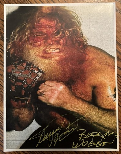 "Handsome" Jimmy Valiant SIGNED 8.5x11 Color Photo w/insc. -MEMPHIS ...