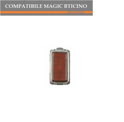 SPIA LUMINOSA 230V ROSSO COMPATIBILE BTICINO MAGIC MG 8017521010816 | eBay