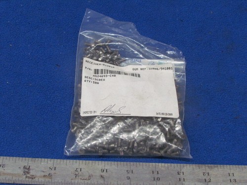 500 MS24693 - C48 8-32 x 3/8 100* Flat Head SS Screw L-829 | eBay
