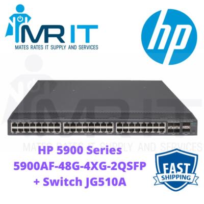 HP 5900 Series 5900AF-48G-4XG-2QSFP+ Switch JG510A | eBay