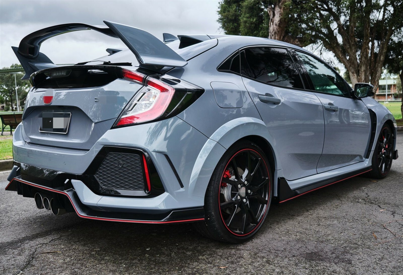 FOR 2017-2021 CIVIC HATCHBACK FK4 FK7 FK8 TYPE R STYLE SPOILER WING ...