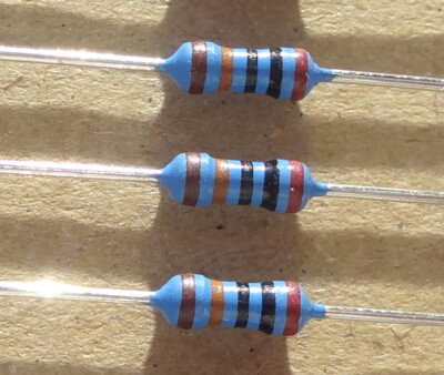 4 pcs 1/4 W, 1% MF Resistors, Axial 0.33 ohm to 4.99k ohms, (pull-down ...