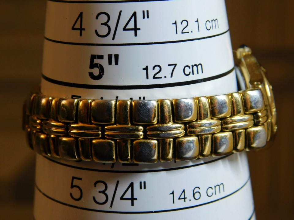 Michele 72-158-G All St. Steel Quartz Women's Watch Sz. 5 1/2" New ...