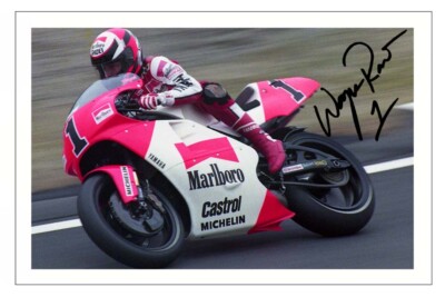 WAYNE RAINEY Signed Autograph PHOTO Gift Signature Print SUPERBIKES ...