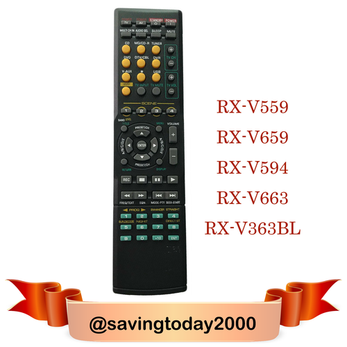 New Remote For YAMAHA AV Receiver RX-V559 RX-V659 RX-V594 RX-V663 RX ...
