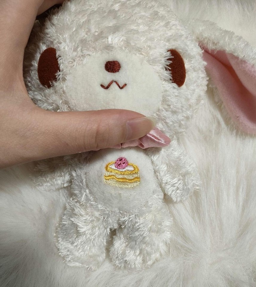 Sanrio Sugarbunnies Shiro Usagi Cake Embroidered Plush 2006 Rare ...