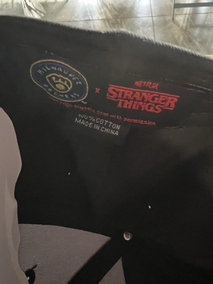 2025 Milwaukee Brewers Stranger Things Theme Night Baseball Cap 8/22/25 ...