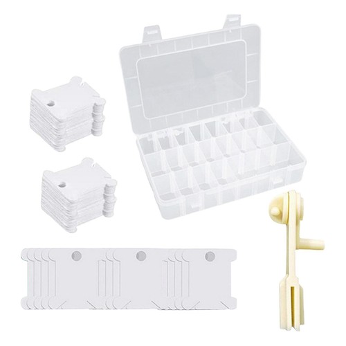 Compact Thread Organizer with Bobbin Winder - Efficient Sewing Storage ...