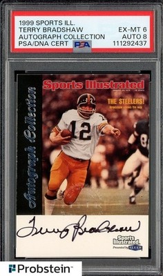 1999 Sports Illustrated Autograph Coll. Terry Bradshaw HOF PSA 6 PSA/DNA 8 AUTO | eBay