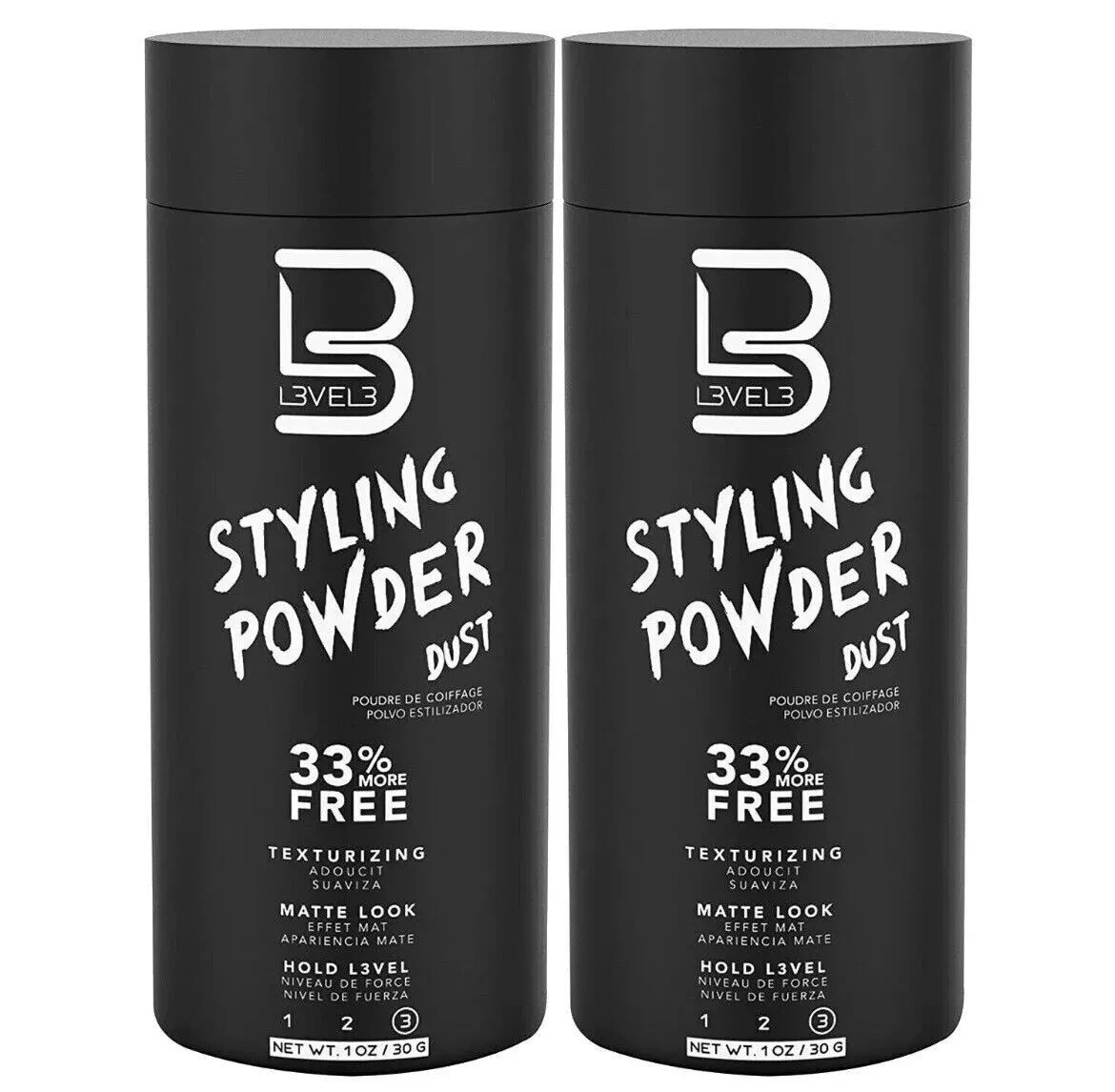 L3VEL3 Styling Powder Dust 2-Pack Texturizing Matte Look Hold Level 3