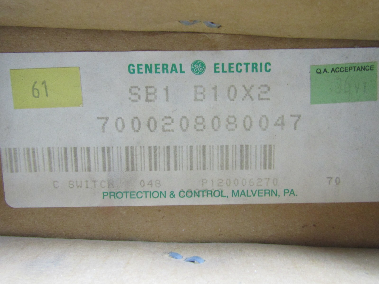 🔥 NEW GENERAL ELECTRIC SB1 ROTARY SWITCH LEFT & RIGHT SPRING RETURN TO ...