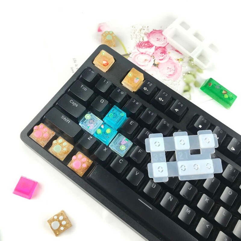 Keycap Mold For Art Epoxy Handmade Crafts Cute for s Silicone Mold | eBay