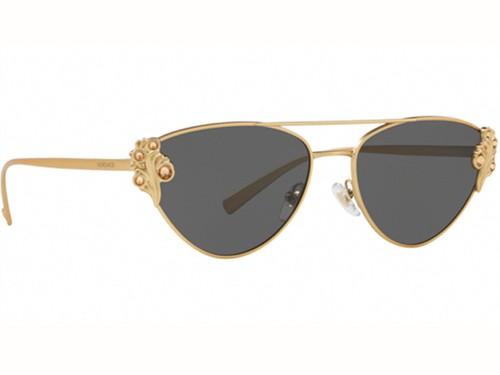 RARE Genuine VERSACE BAROCCOMANIA Gold Metal Women Sunglasses VE 2195B ...