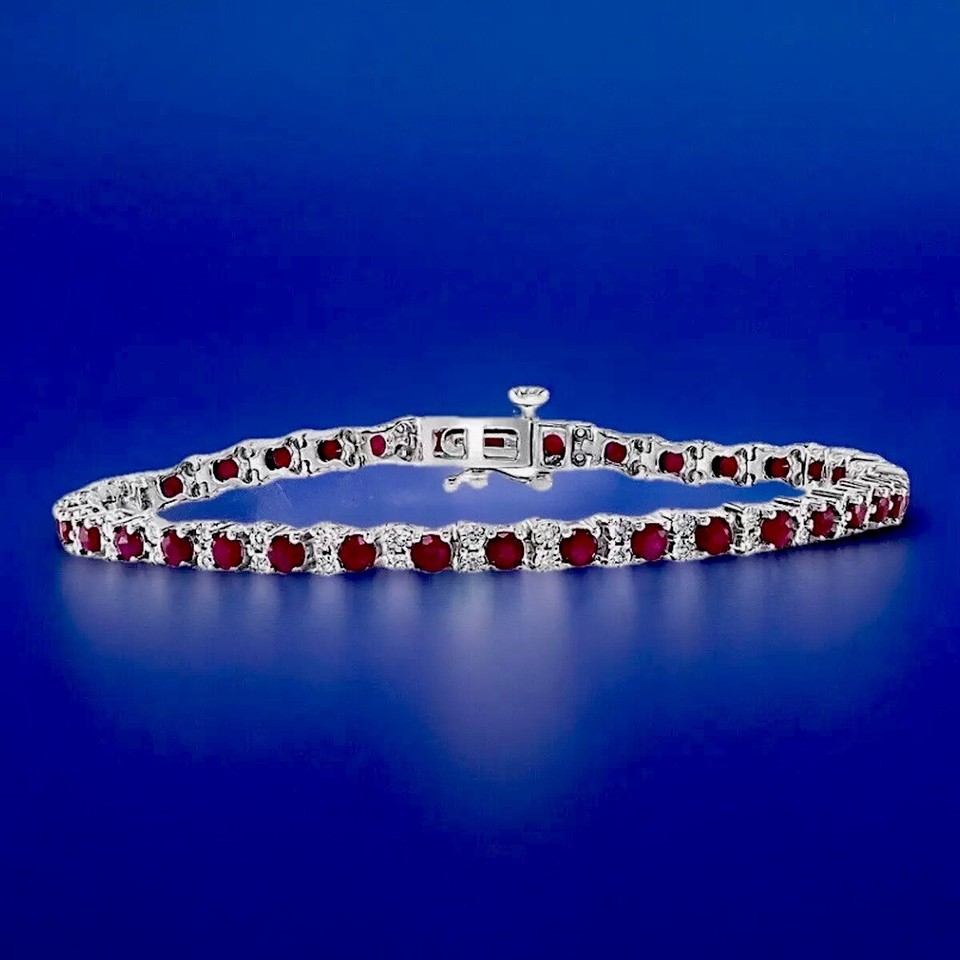 NEW! EFFY RUBY & DIAMOND TENNIS BRACELET / Retail $ 1,275 | eBay
