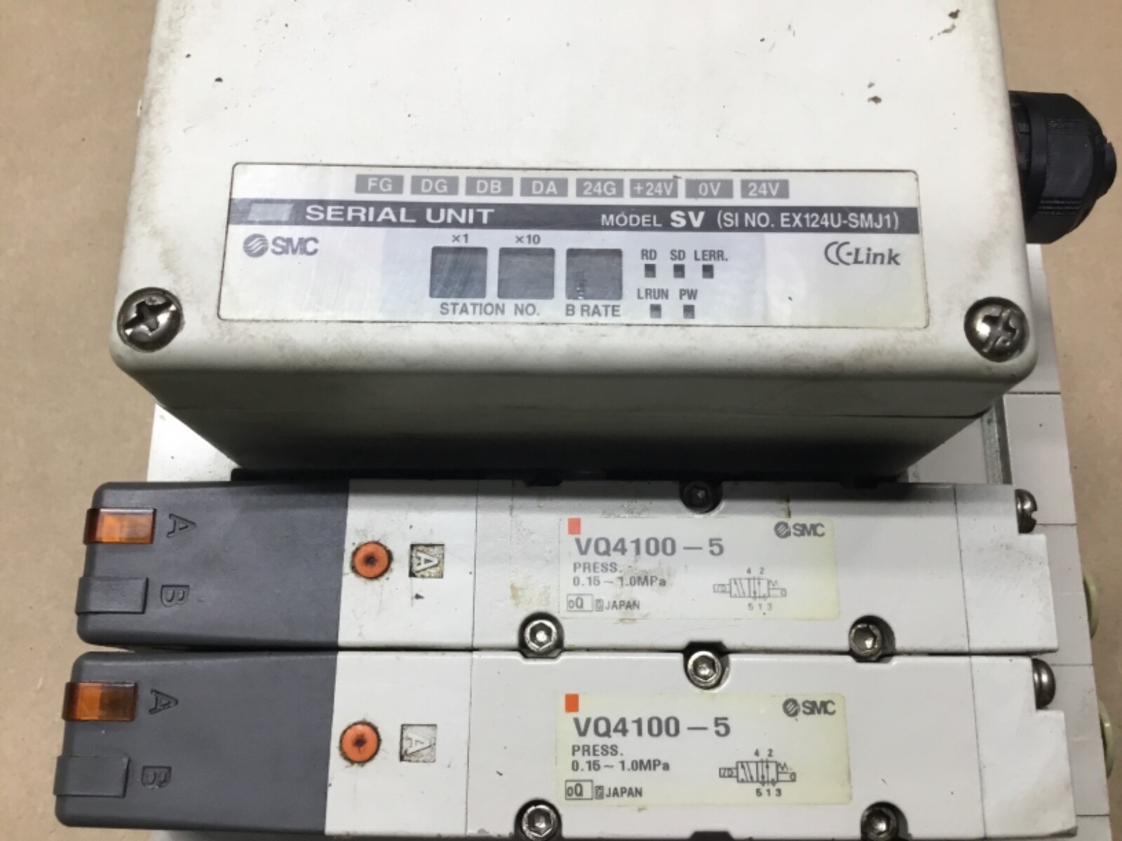 SMC CC-LINK EX124U-SMJ1 / VQ4100-5 Solenoid Valve #15A79PR2 | eBay