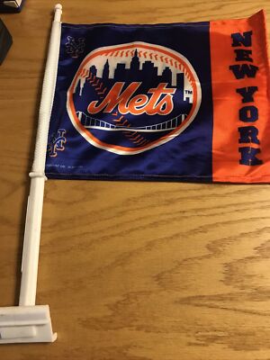 Car Window Flags - MLB Team Logo 2-side - New York Mets Genuine ...