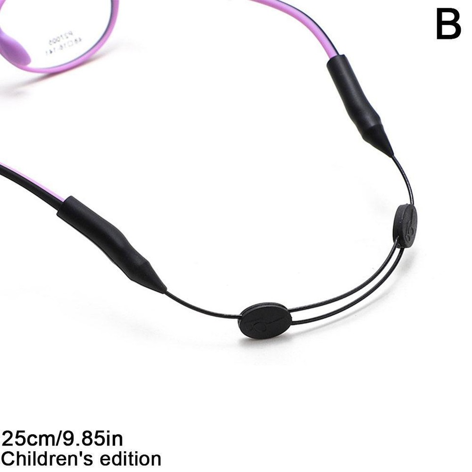 Eyeglasses Black Elastic Lace Adjustable Sports Anti-Slip String ...