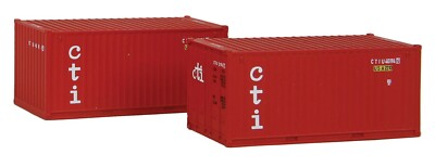 Rolland Industrial N Scale 599-203: 20' CONTAINER CTI - 2 Pack - NEW | eBay
