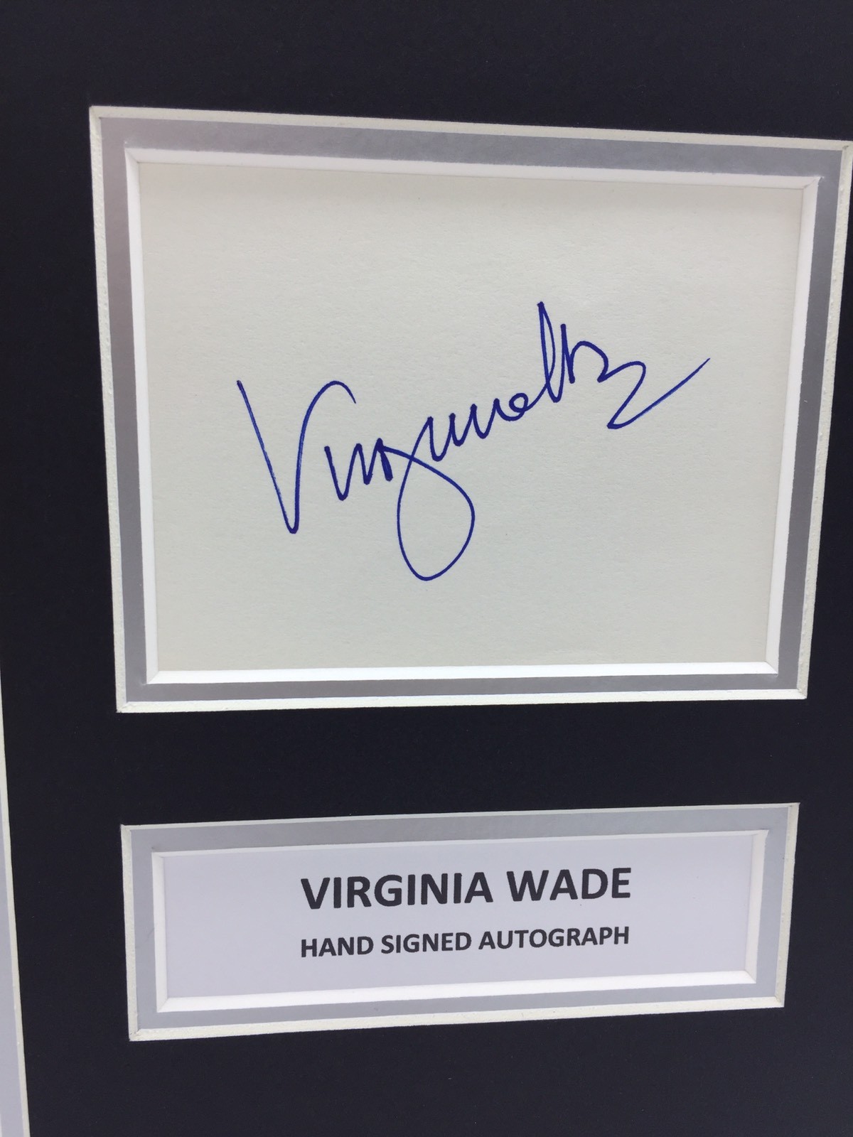 RARE Virginia Wade Tennis Signed Photo Display + COA AUTOGRAPH ...