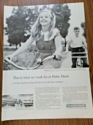 1957 Parke Davis Co Ad This is what we work for at Parke-Davis Longer ...