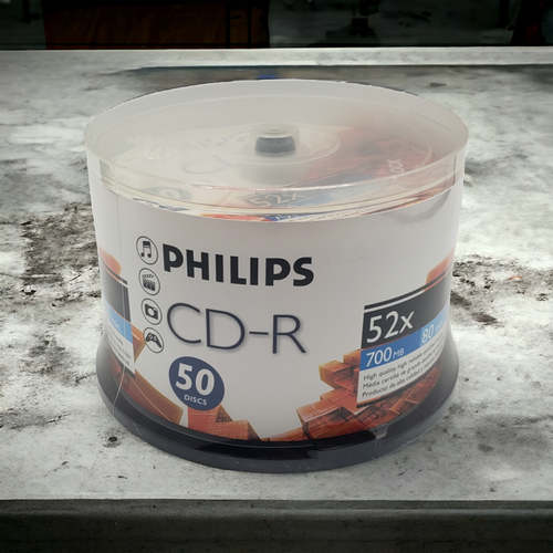PHILIPS CD-R 50 Pack Recordable Blank Discs 700 MB 80 Min 52x NEW ...