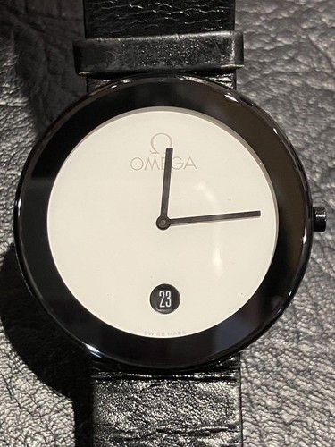 Omega Art Collection Date Limited Vintage 1987 Quartz Mens Watch Auth ...