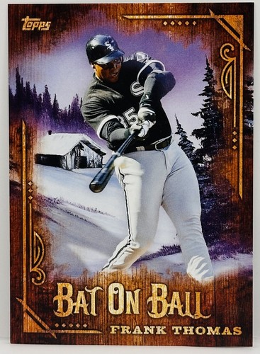 2025 Topps x Bob Ross The Joy of Baseball Frank Thomas Bat on Ball BOB ...