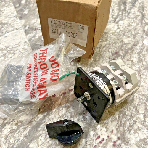 Electroswitch KW40-2252D6 Rotary Cam Switch 40A 600 VAC Main Motor Controller | eBay