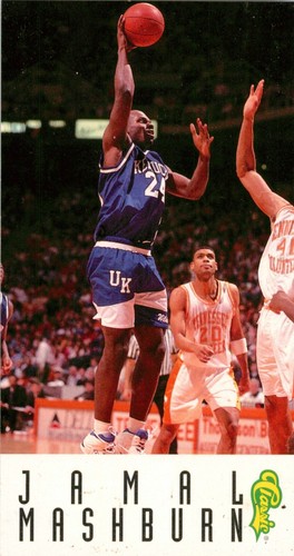 1993 DALLAS MAVERICKS NBA Rookie Card JAMAL MASHBURN Classic Limited Ed ...