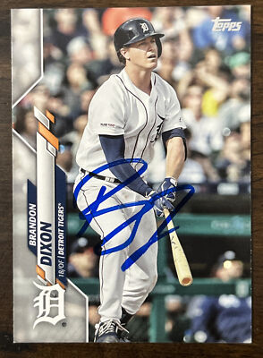 BRANDON DIXON Signed 2020 Topps Update Baseball Card #U-135 Tigers ...