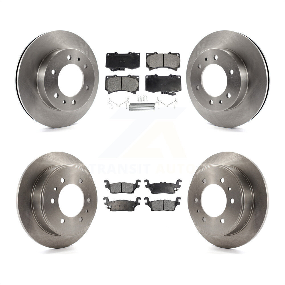 Front Rear Disc Brake Rotors And Ceramic Pads Kit For Hummer H3 H3T K8T ...