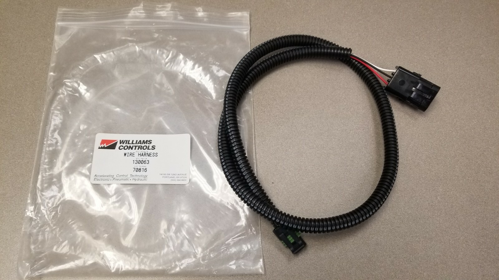 130063 - ELECTRONIC ACCELERATOR PEDAL WIRE HARNESS *NEW* BY WILLIAMS ...
