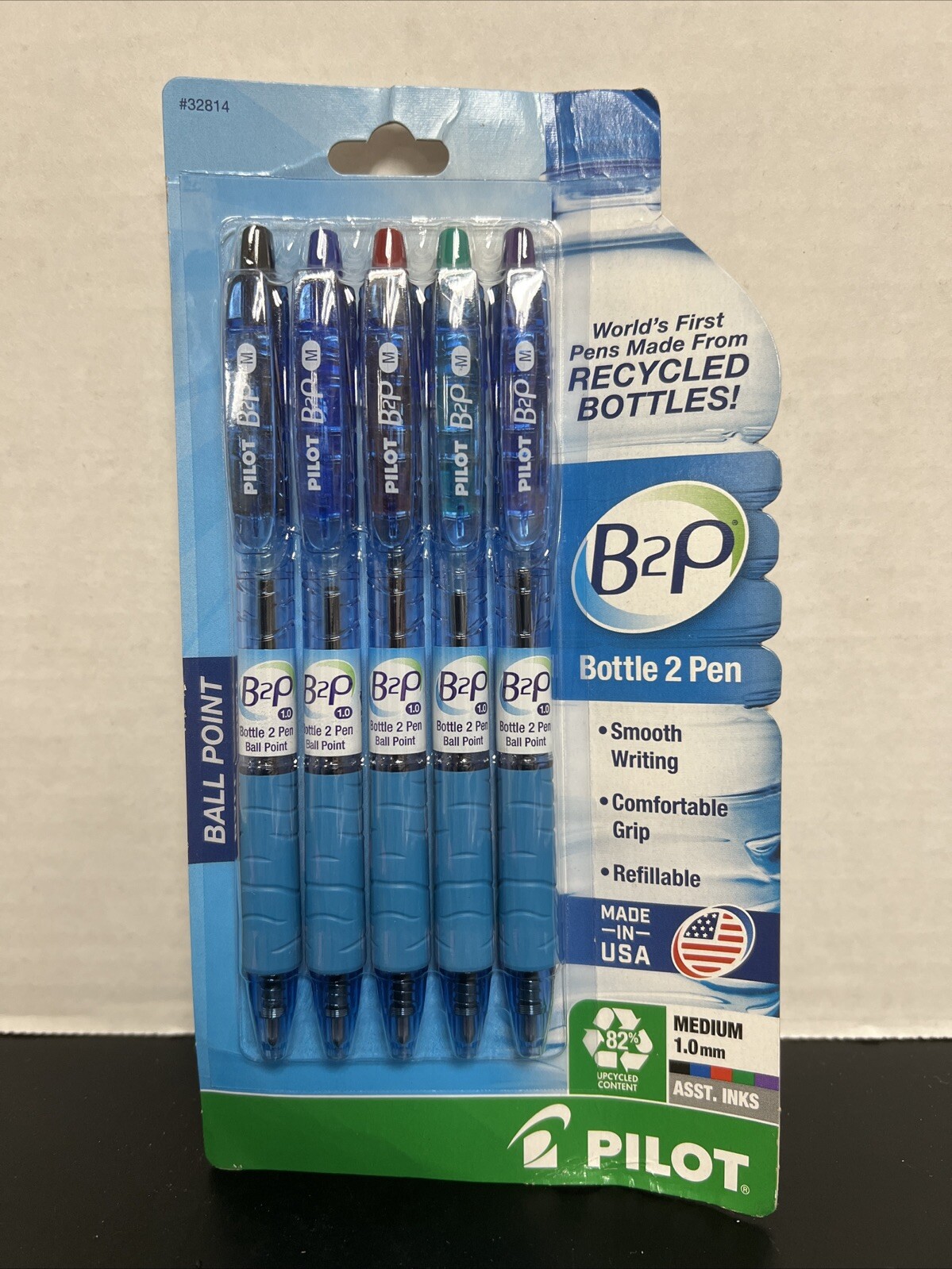 Pilot B2P Bottle-2 Pen Ballpoint Pen Medium Point 32814 assorted colors ...