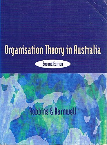 Organisational Theory Australia By Stephen P. Robbins, Neil Barn | eBay