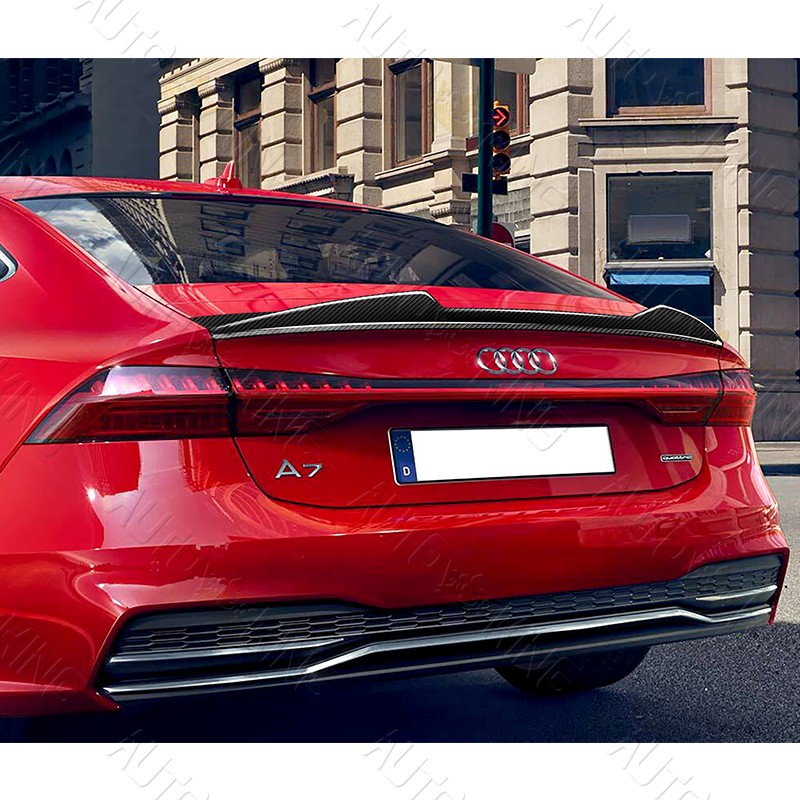 FIT 19-23 AUDI A7 S7 RS7 V-STYLE REAL CARBON FIBER REAR TRUNK LID ...
