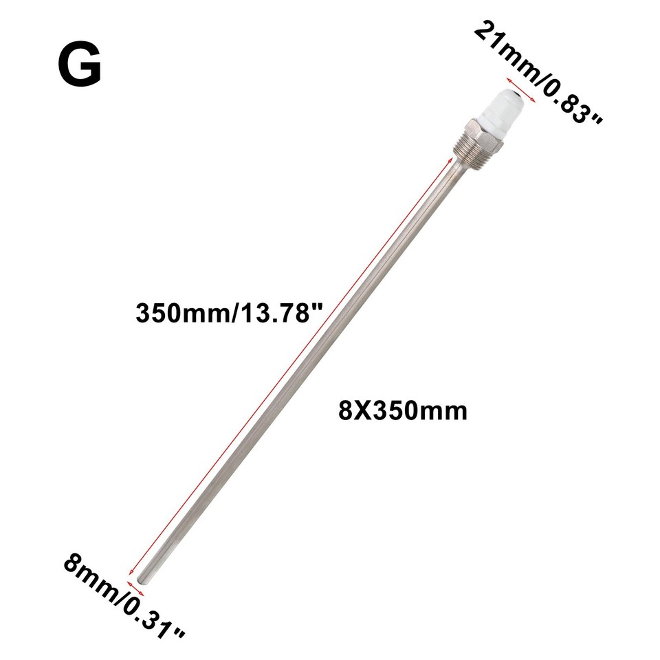 Stainless Steel Thermowell Tube for Temperature Sensors Thread Size 12 ...