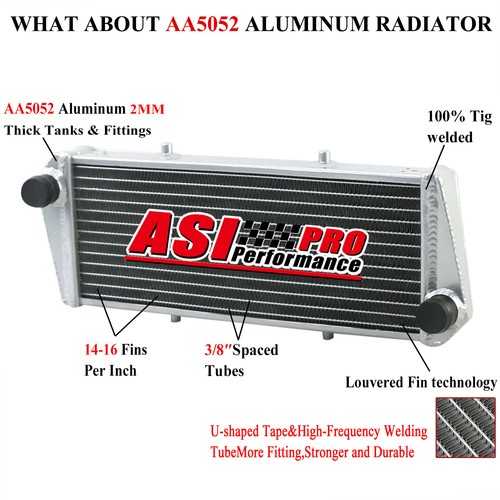 ALUMINUM RADIATOR For ULTRALIGHT ROTAX 912i 912 914 UL 4-STROKE ENGINE ...