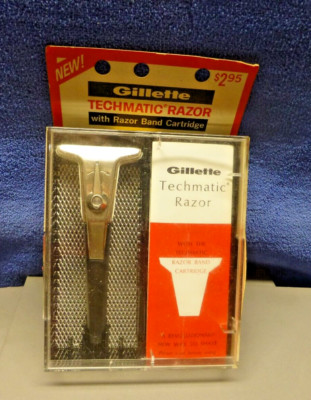 RARE Vintage Gillette Techmatic Razor Sealed Never opened | eBay
