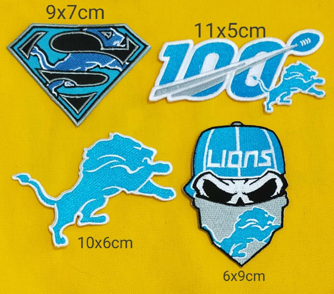 NFL Detroit Lions Logo Patch sport Embroidery ,Iron ,Sewing on Fabric ...