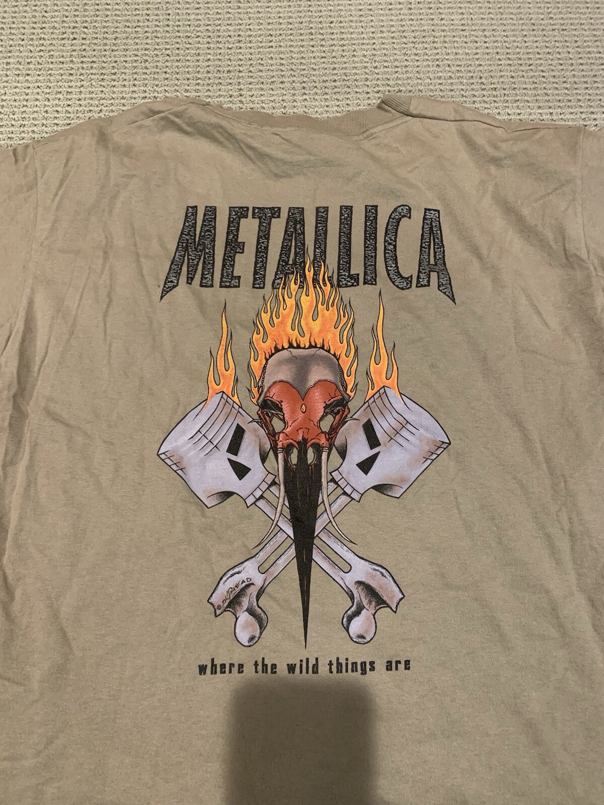 Vintage Metallica Where The Wild Things Are Shirt XL – Rare 1990â€™s ...
