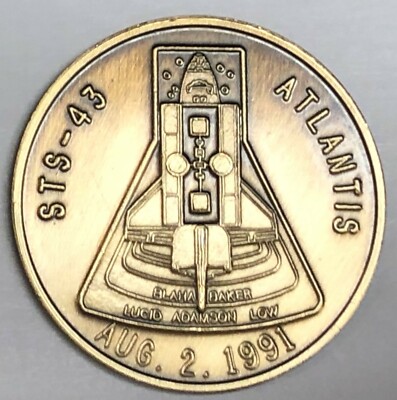 N043 NASA SPACE SHUTTLE COIN / MEDAL, ATLANTIS STS-43 | eBay