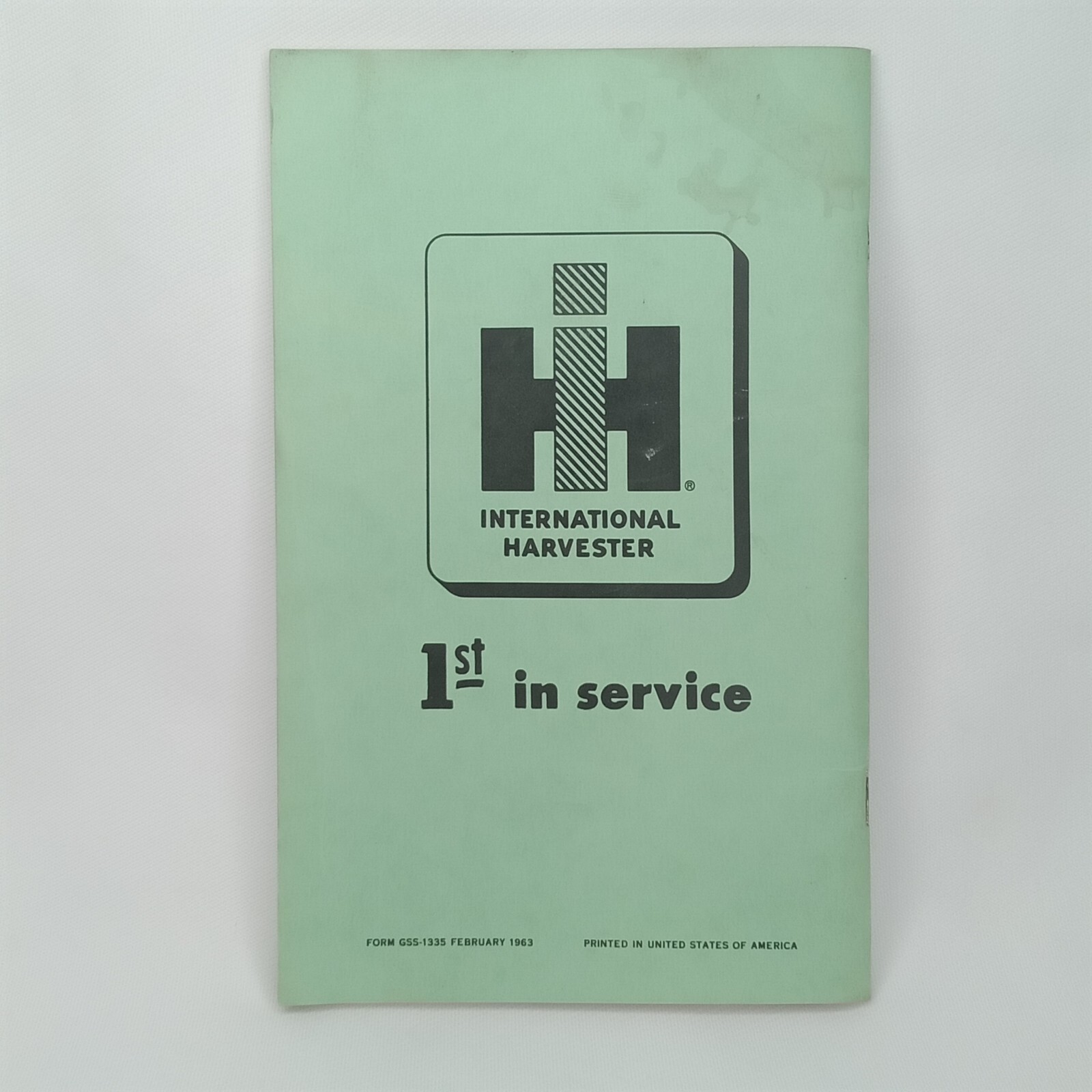 International Harvester Serviceman's Handbook Blue Ribbon Service Twine ...