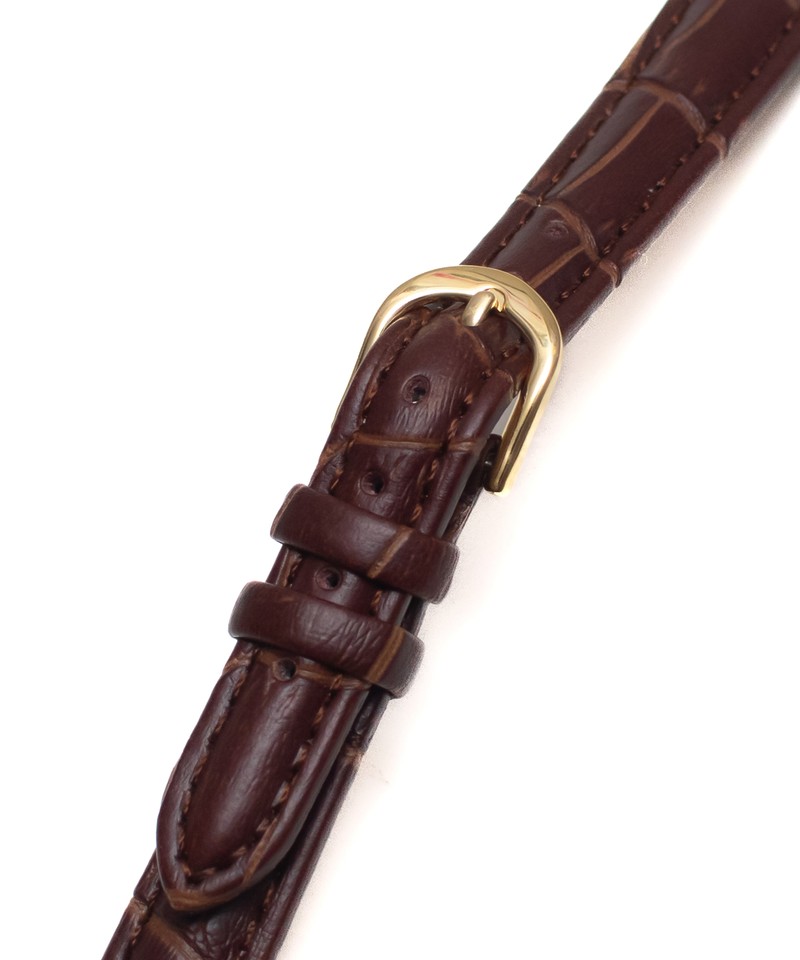 Timex 12mm Brown Croco Grain Leather Watchband Fits Timex Easy Reader ...