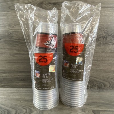 Atlanta Falcons NFL Football Party16oz Plastic Cups Red Black 25ct ...