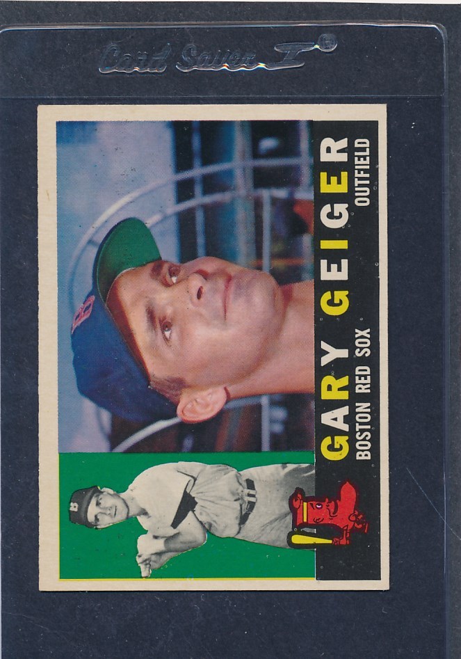 1960 Topps #184 Gary Geiger Red Sox EX/MT 60T184-11916-2 | eBay