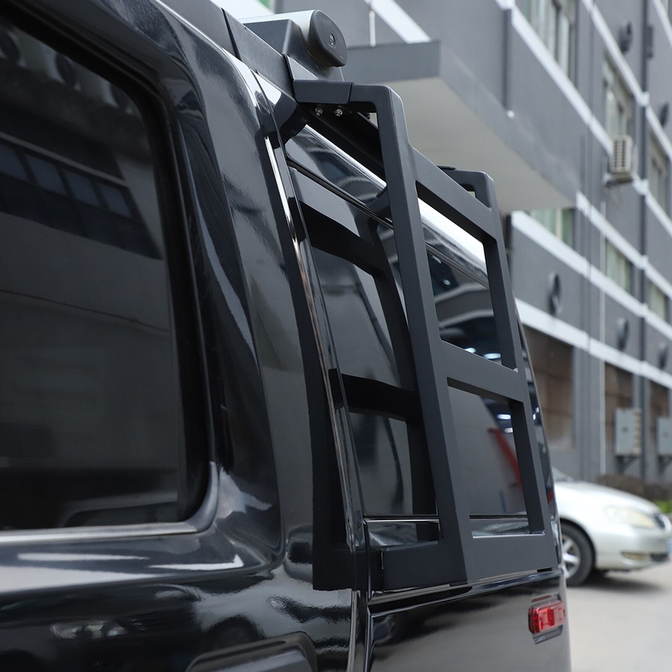 Black Rear Access Left & Right Ladder Step Roof Rack Basket For Hummer ...
