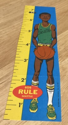 1969 Topps Rulers #6 Bob Rule Seattle Supersonics | eBay