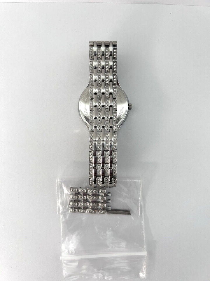 Bulova Phantom Women Watch Stainless Steel Pave Swarovski Crystal Model ...