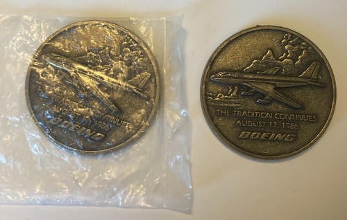 Vintage Boeing Coin The Tradition Continues Aug 17, 1986-5000 Jet ...